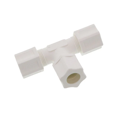 70-8-P-PG Polypropylene Union Tee Fitting 1/2 OD Tube x 1/2 OD Tube x ...