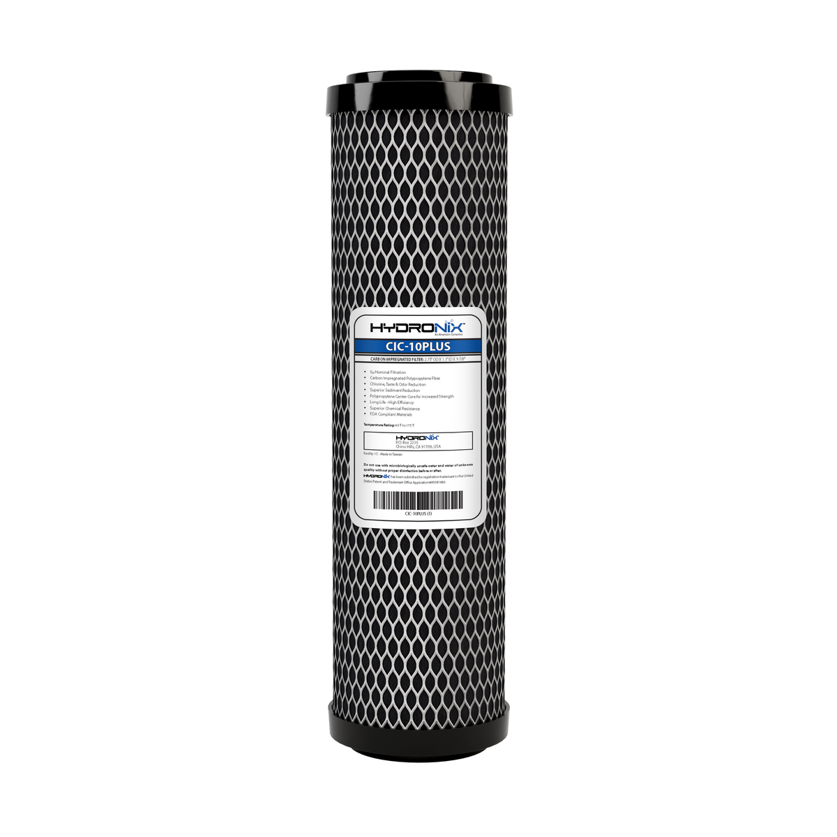 Hydronix 2.5" x 10" CIC Plus Carbon / Sediment Filter 5 Micron - CIC ...