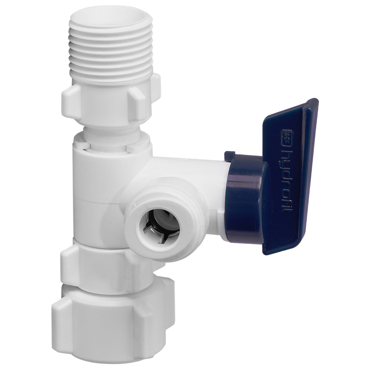 Drinking Water Feed Adapter Valve 3/8 & 1/2 Inch Pipe Connection, 1/4 ...