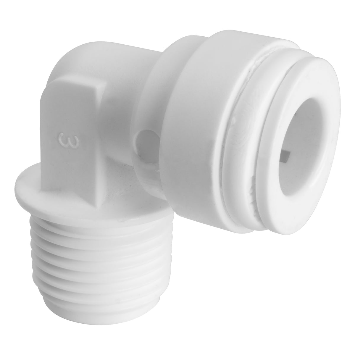 Hydrofit HDF-FE0808 Fixed Elbow Fitting, 1/2" QC x 1/2" MNPT — iFilters