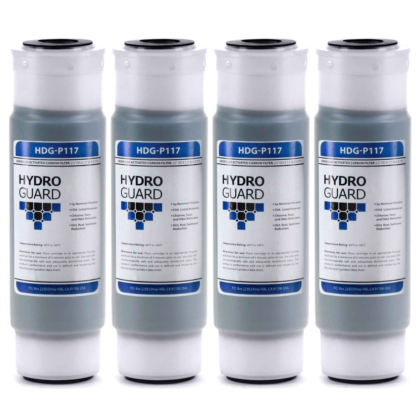 (4 Pack) Hydro Guard HDG-P117 Aqua-Pure AP117 Cuno Compatible GAC Water ...