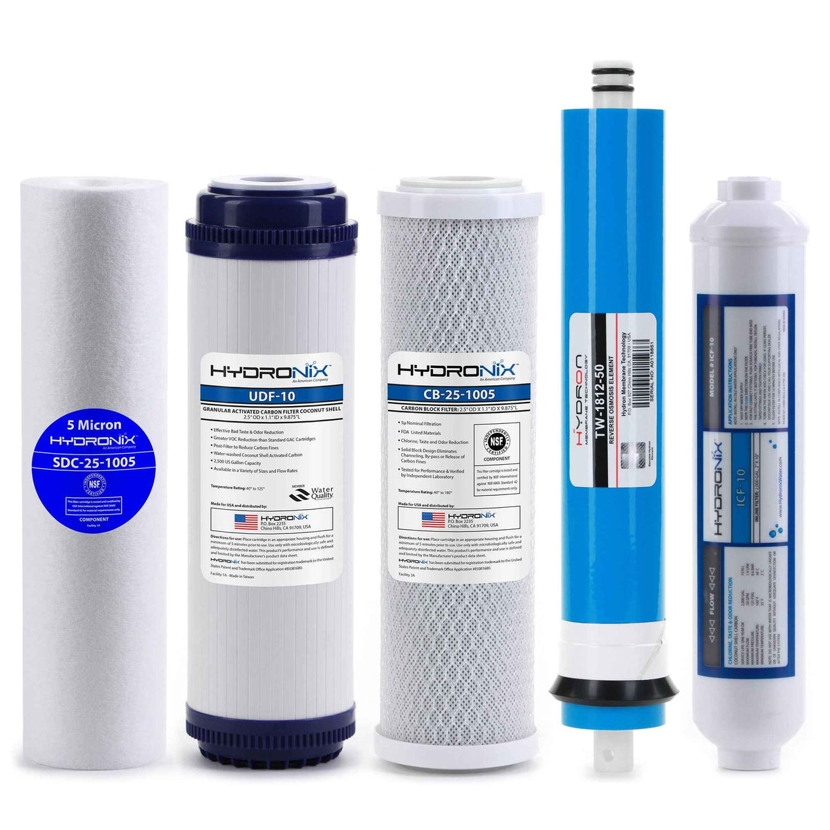 iFilters RO-50KIT Smart Pack Water Filters Reverse Osmosis Replacement ...
