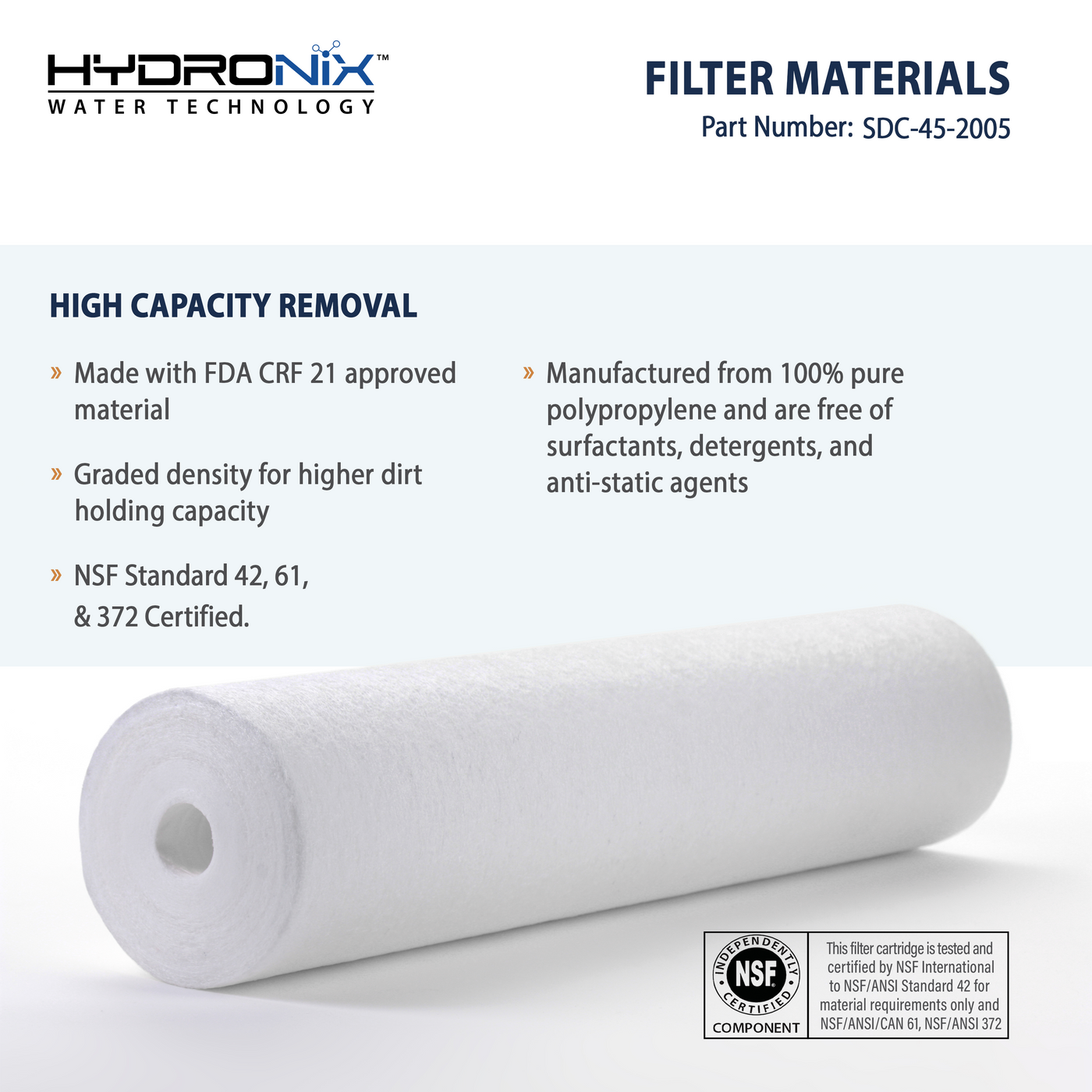 (6 Pack) Hydronix SDC-45-2005 - Whole House Hydroponics Sediment Water ...