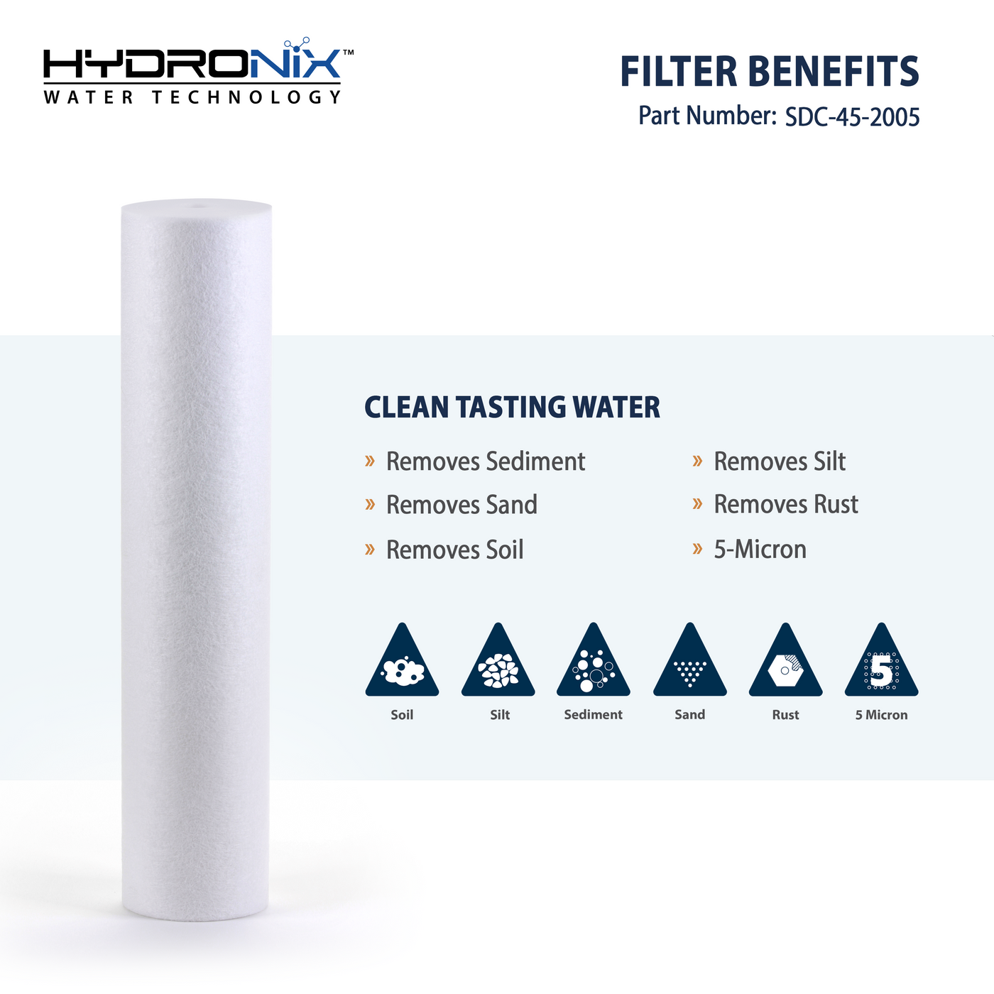 (6 Pack) Hydronix SDC-45-2005 - Whole House Hydroponics Sediment Water ...