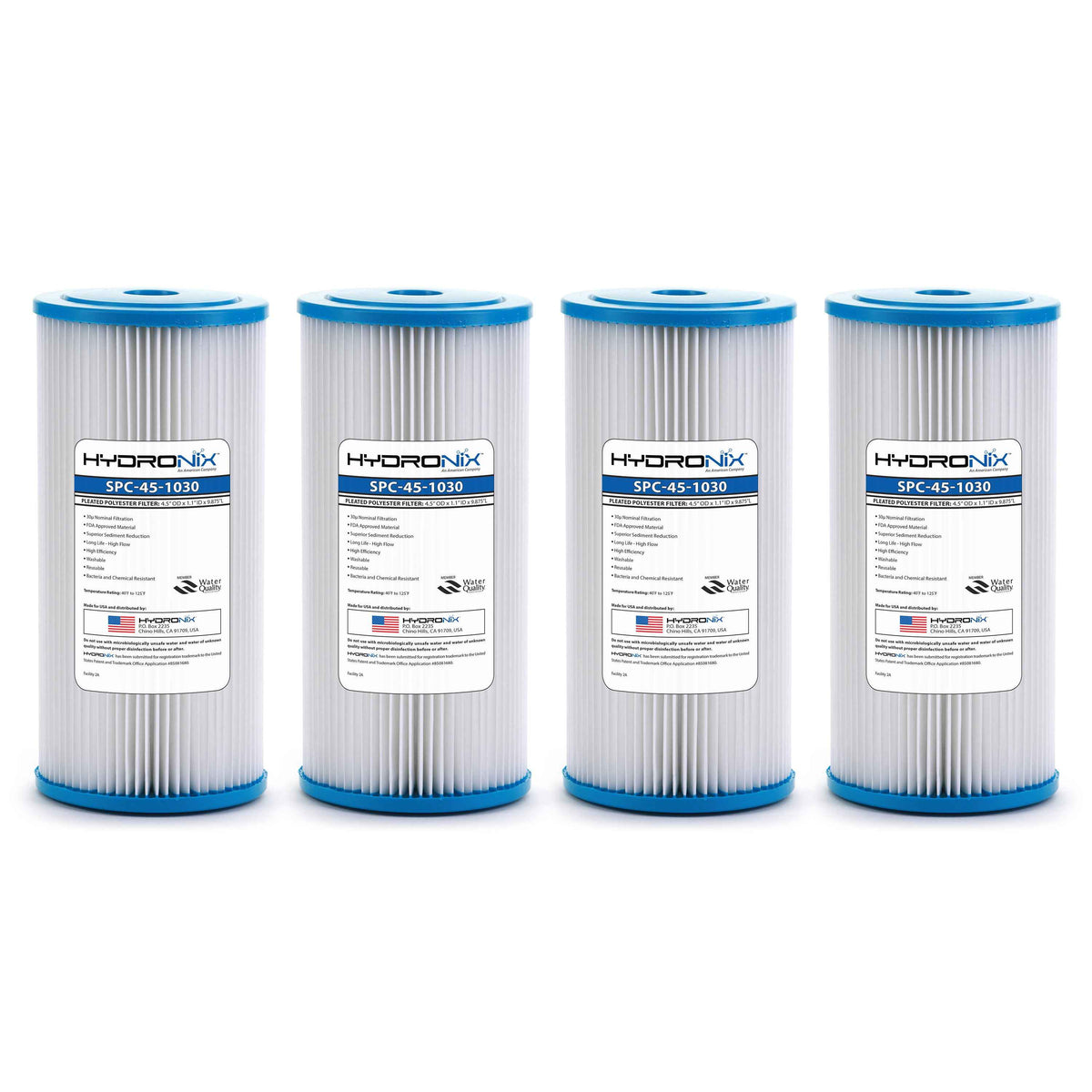 Hydronix Whole House Sediment Pleated Water Filter Washable and Reusab ...