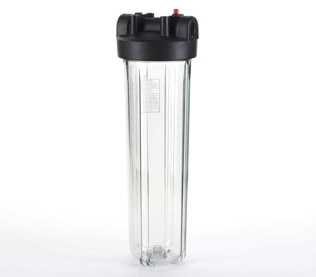 Water Filter Housing, Home Commercial Hydroponics Clear 20", 1.5" Port ...