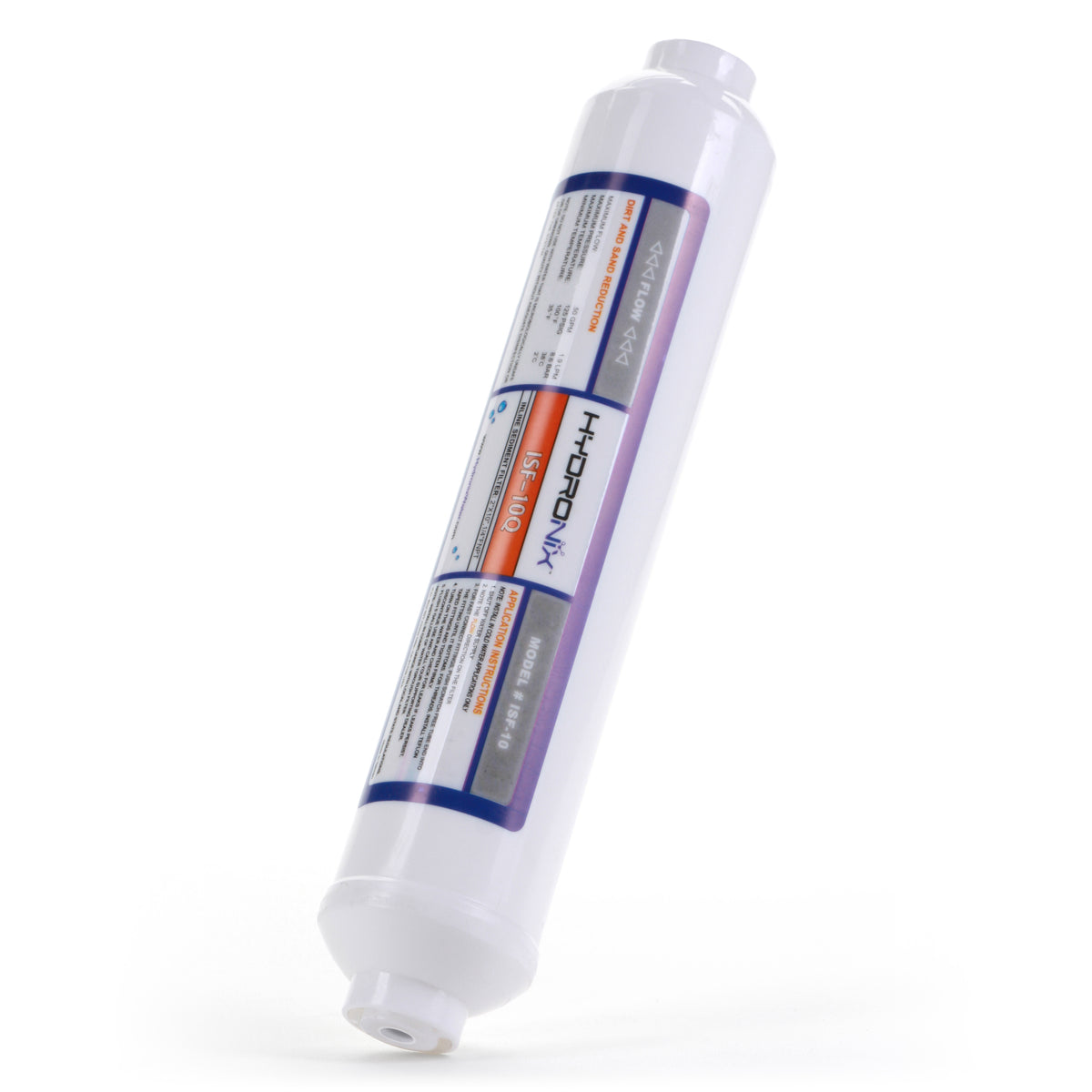 Inline Sediment Water Filter, Pre Filtration, 2" x 10", 1/4" Quick ...