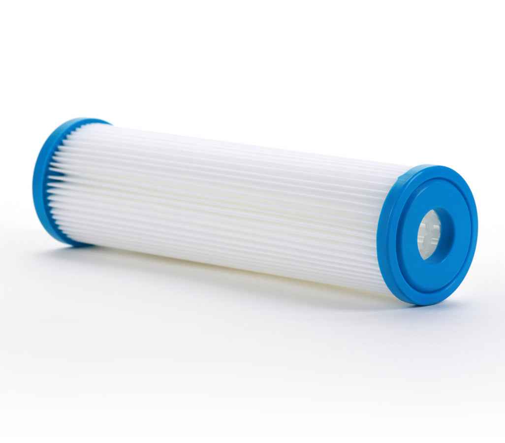 Whole House Sediment Pleated Water Filter, Washable & Reusable, 2.5" x ...