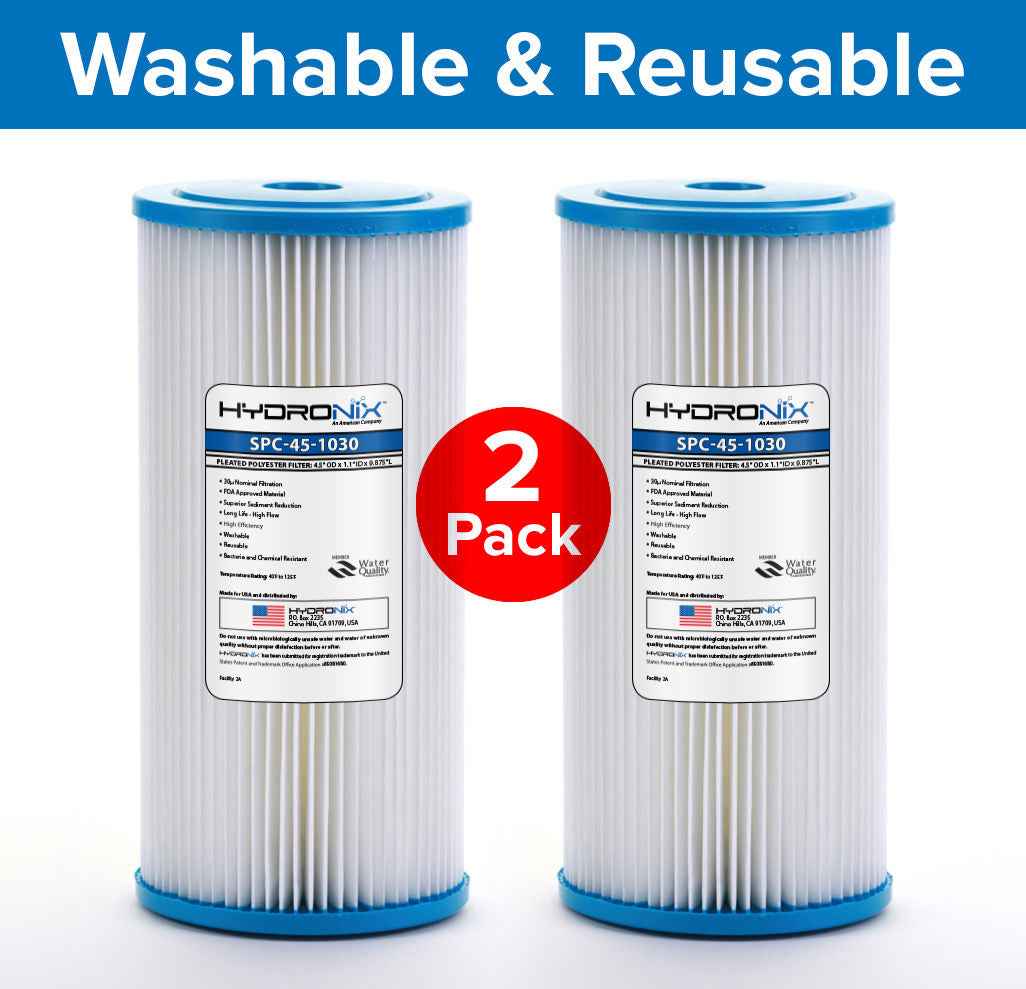 2 PK - R30-BB RS6 FXHSC Compatible Sediment Pleated Water Filter ...